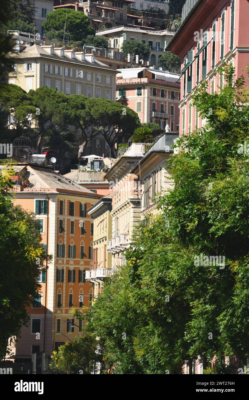 Genoa's buildings are elegant in residential areas and often ...