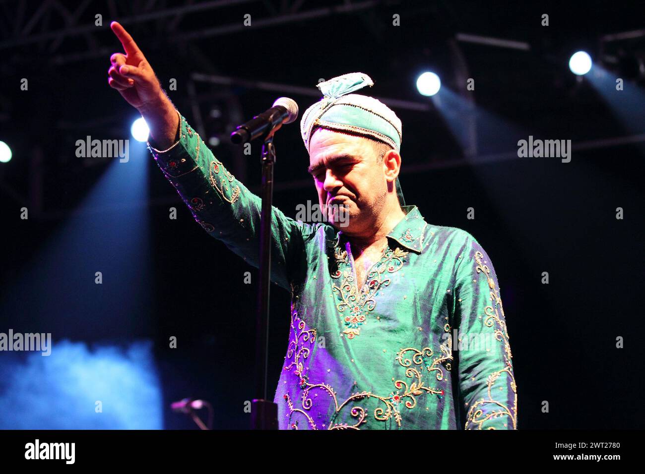 Elio, leader and singer of pop group Elio E Le Storie Tese, during a ...