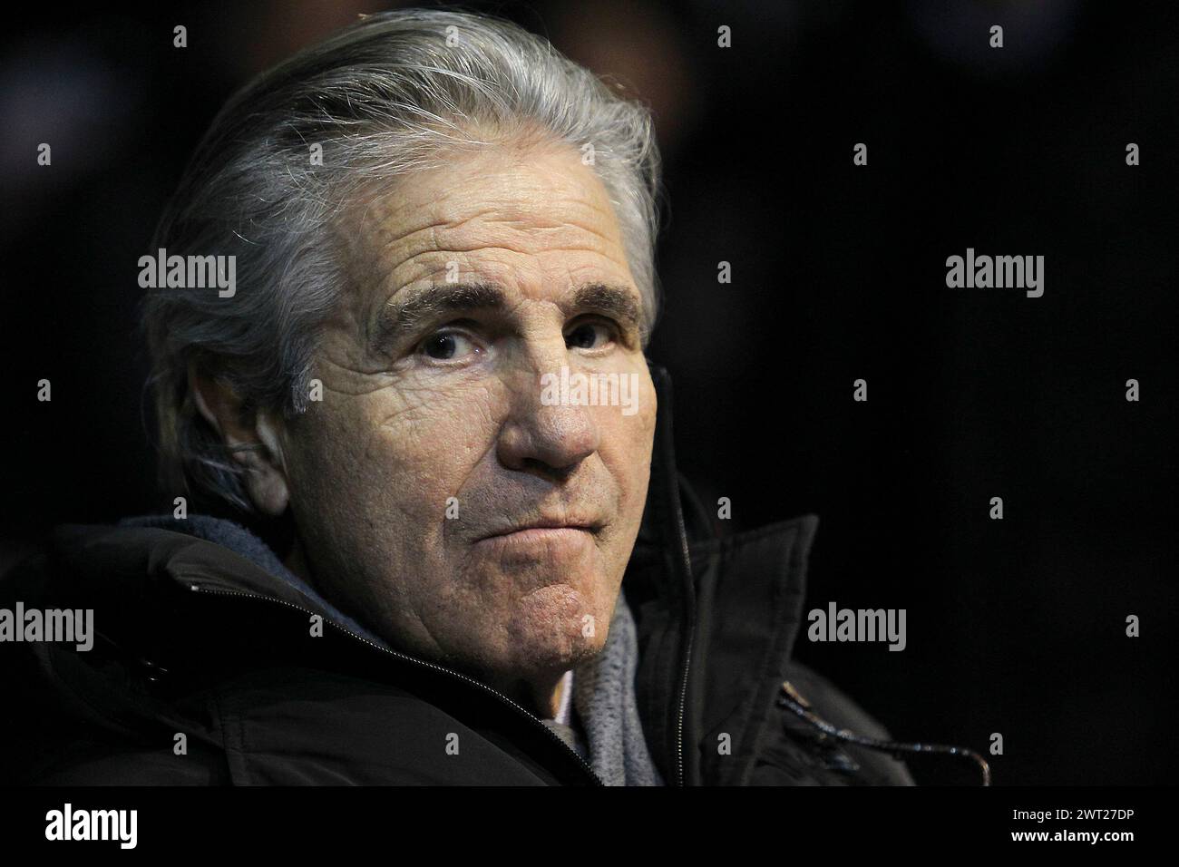 Italian former boxer Nino Benvenuti while attending a boxing match at ...