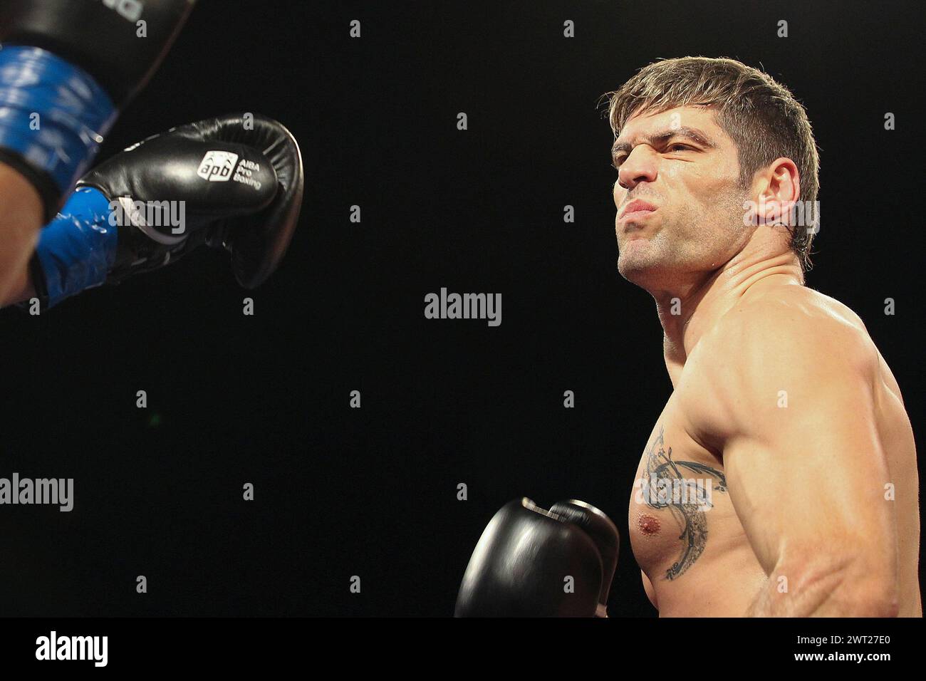 Italian boxer Clemente Russo during the qualifying match at Rio 2016 ...