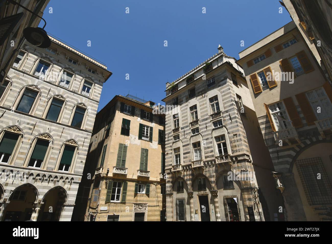 Piazza San Matteo, one of the main squares in Genoa's historic center ...