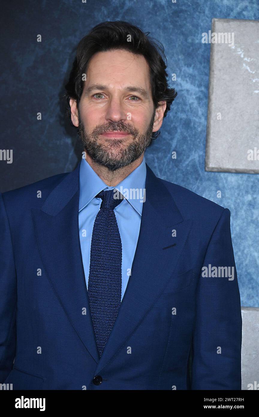Paul Rudd arrives at the NYC Premiere of "Ghostbusters: Frozen Empire ...