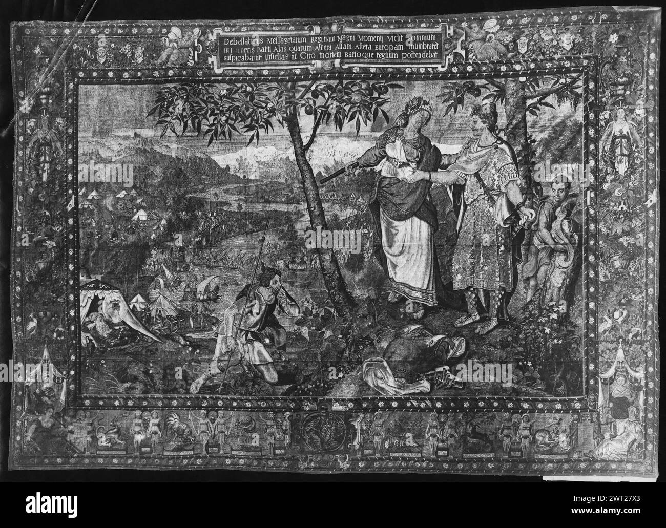 Queen Tomyris receives message from Cyrus. Coxie, Michiel (the Elder ...