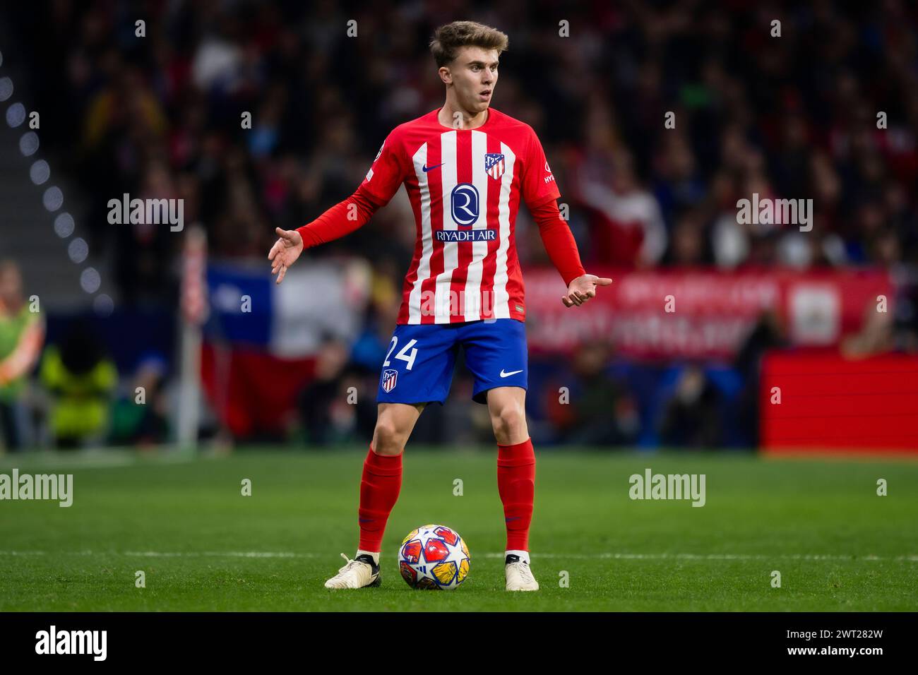 Madrid, Spain. 13 March 2024. Marcos Llorente of Club Atletico de ...