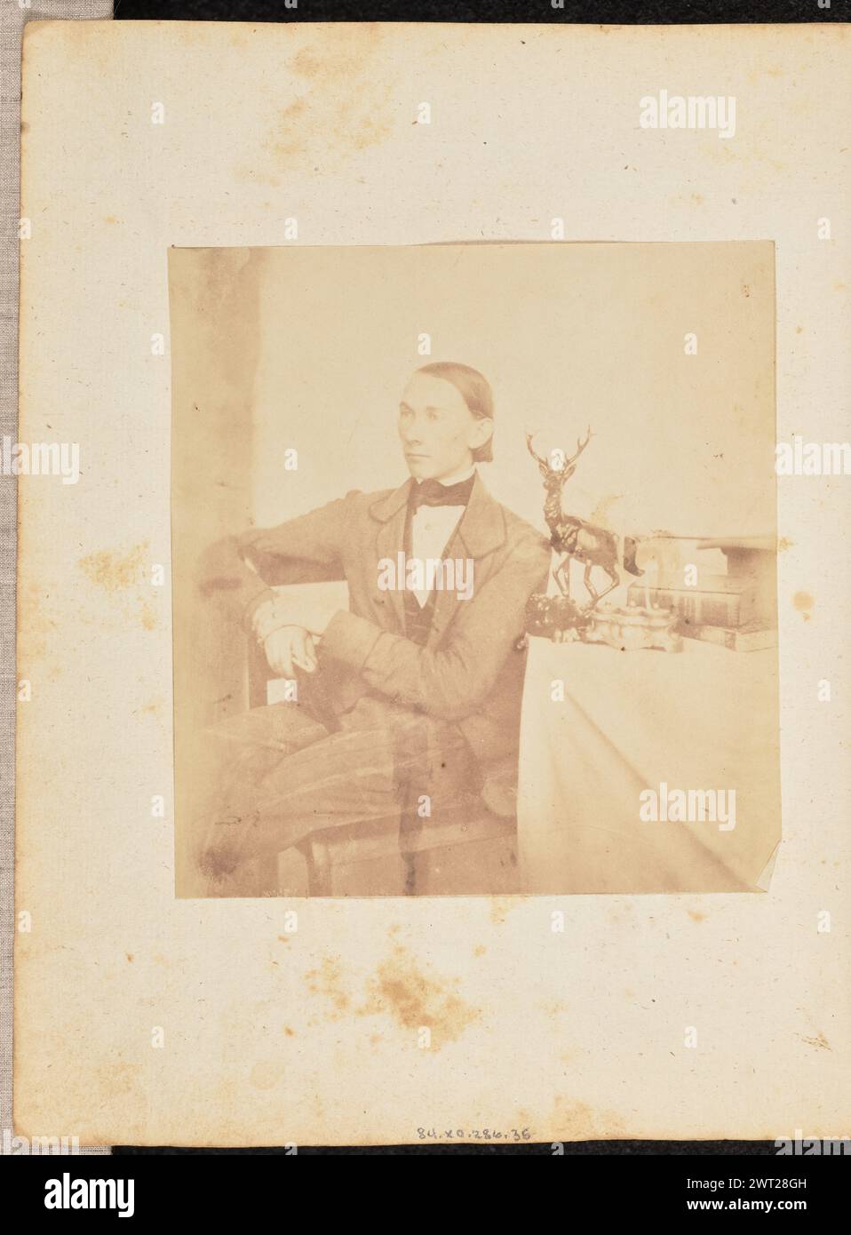 Portrait of a man. Jakob Höflinger, photographer (Swiss, 1819 - 1898 ...