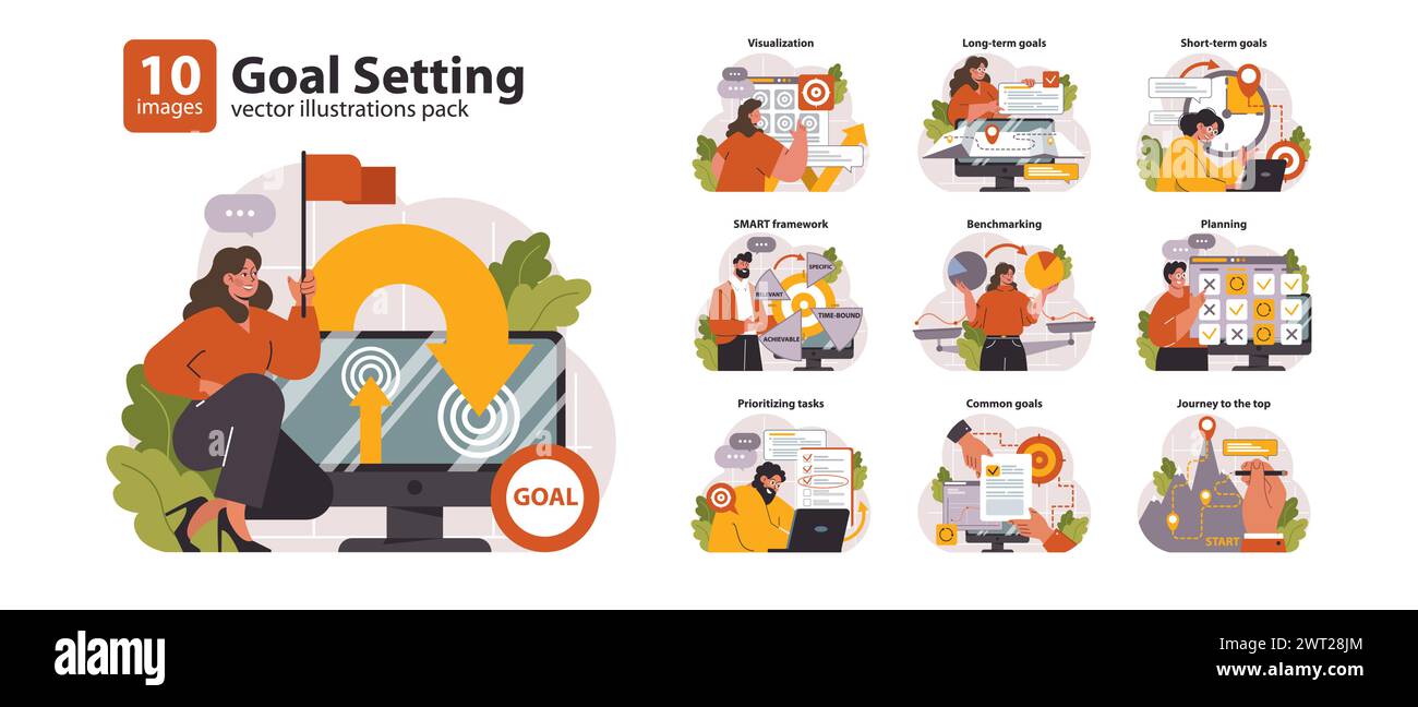 Goal Setting set. Articulating aspirations through visualization ...