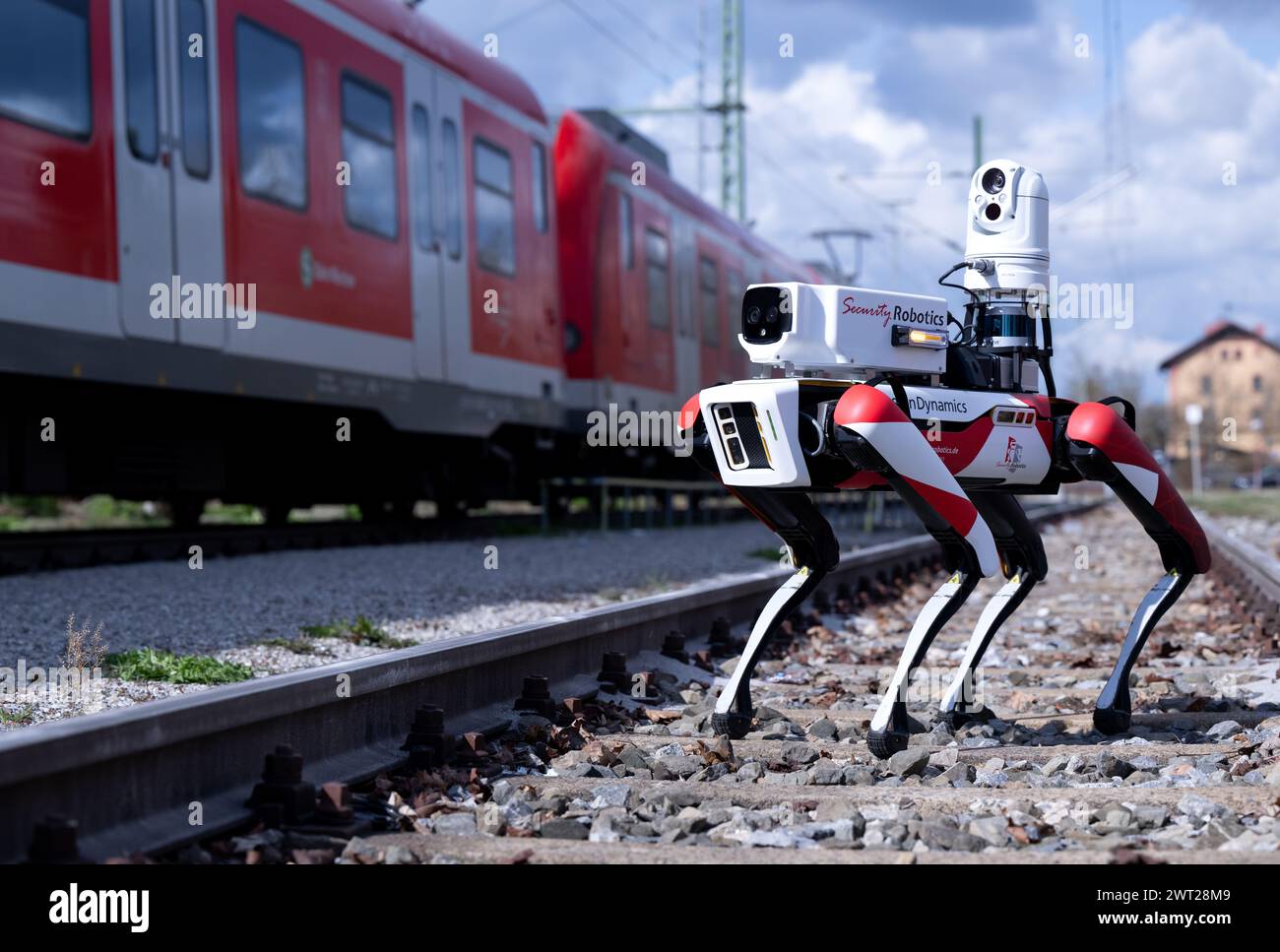 Oberhaching, Germany. 15th Mar, 2024. Deutsche Bahn's "Spot" robot ...