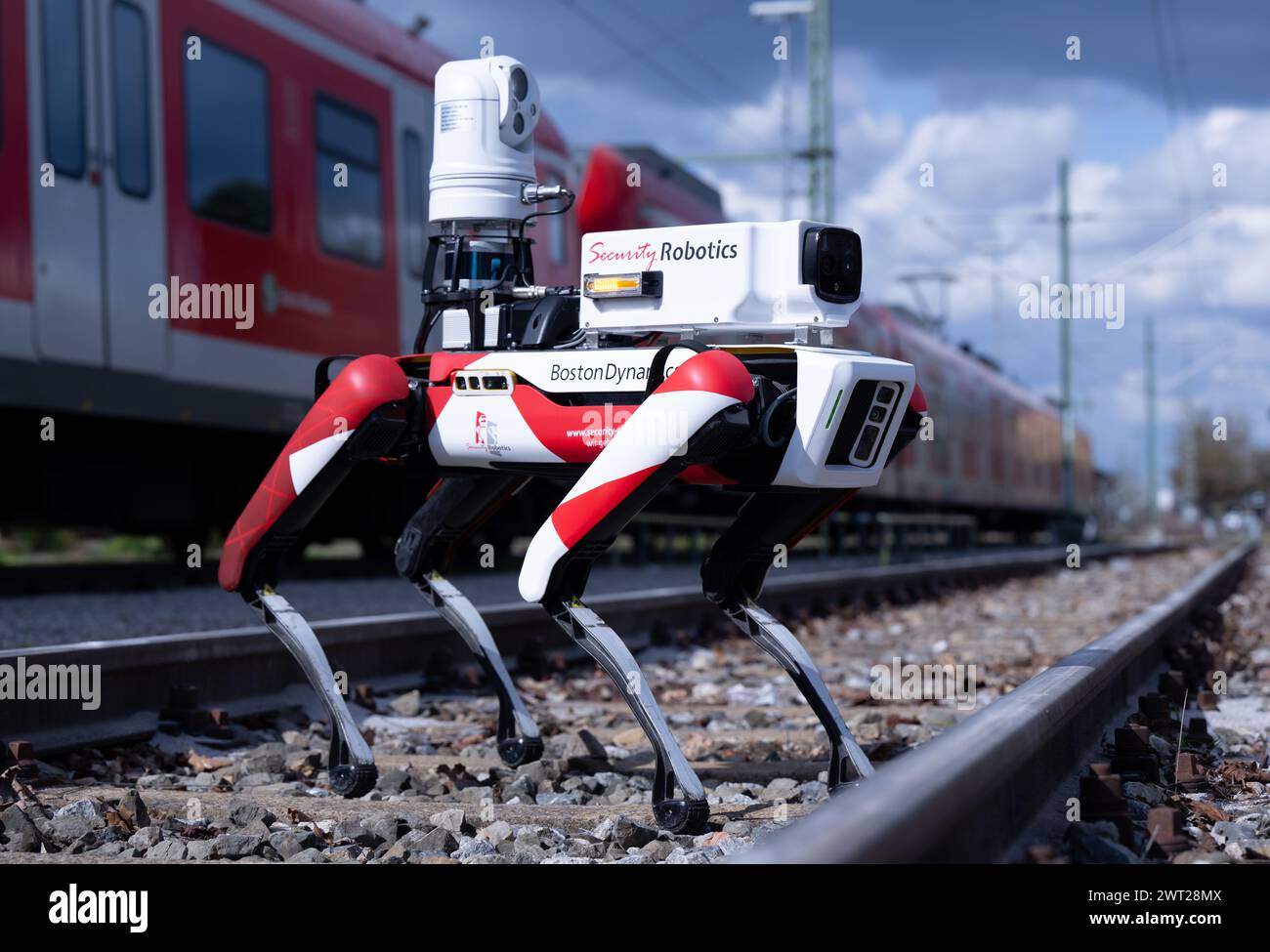 Oberhaching, Germany. 15th Mar, 2024. Deutsche Bahn's "Spot" robot ...
