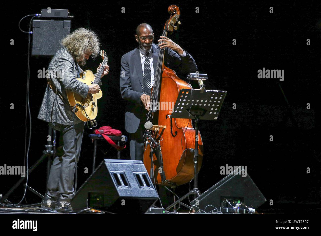 Pat Metheny & Ron Carter during the concert at Arena Flegrea in Naples ...