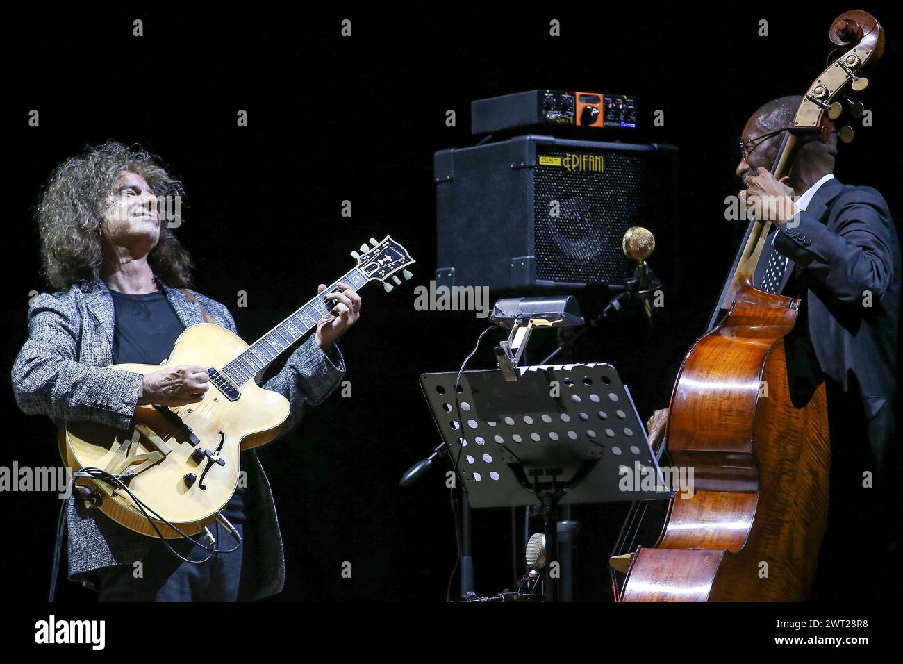 Pat Metheny & Ron Carter during the concert at Arena Flegrea in Naples ...