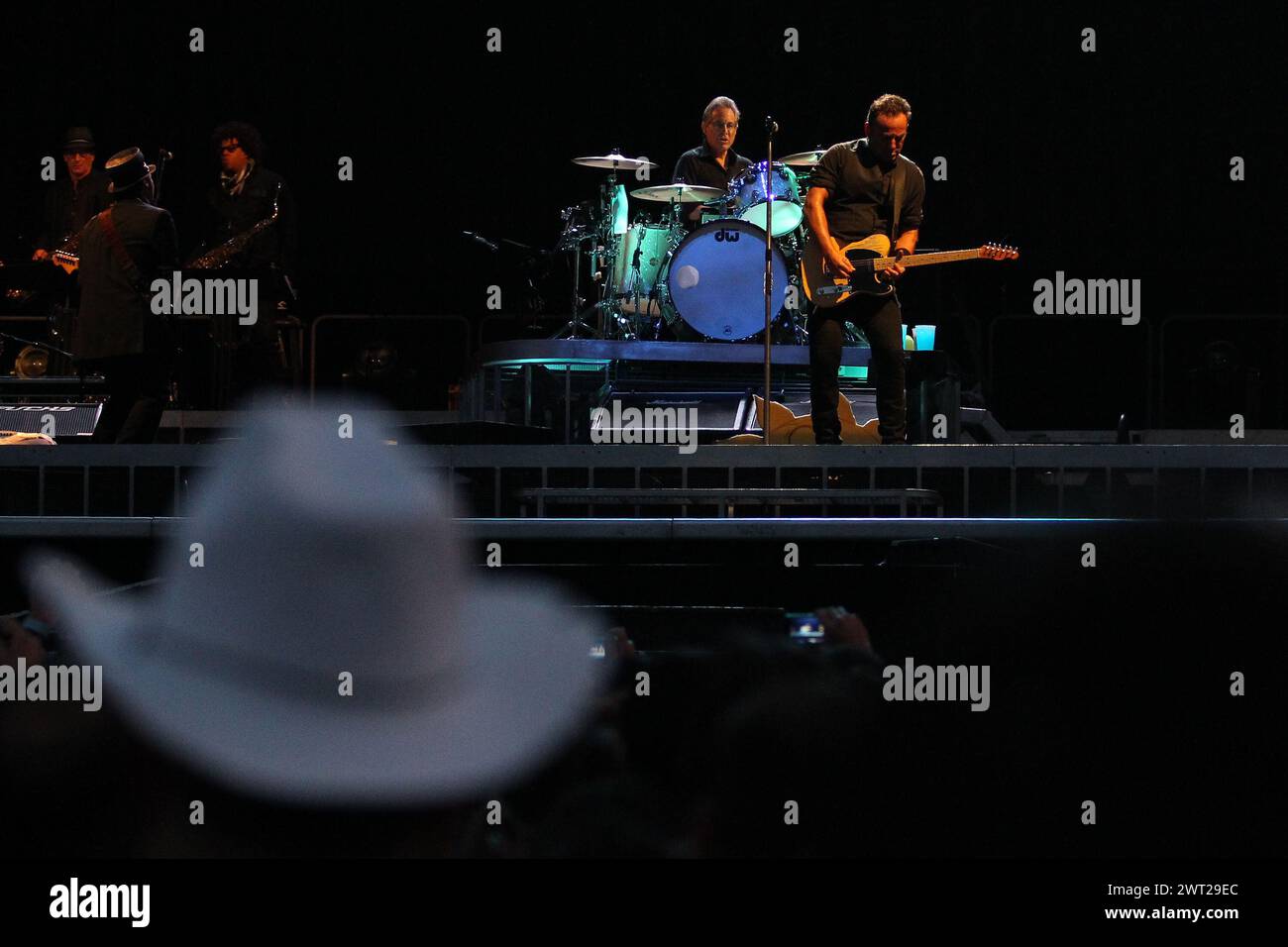 Bruce Springsteen performs on stage during the concert in the main ...