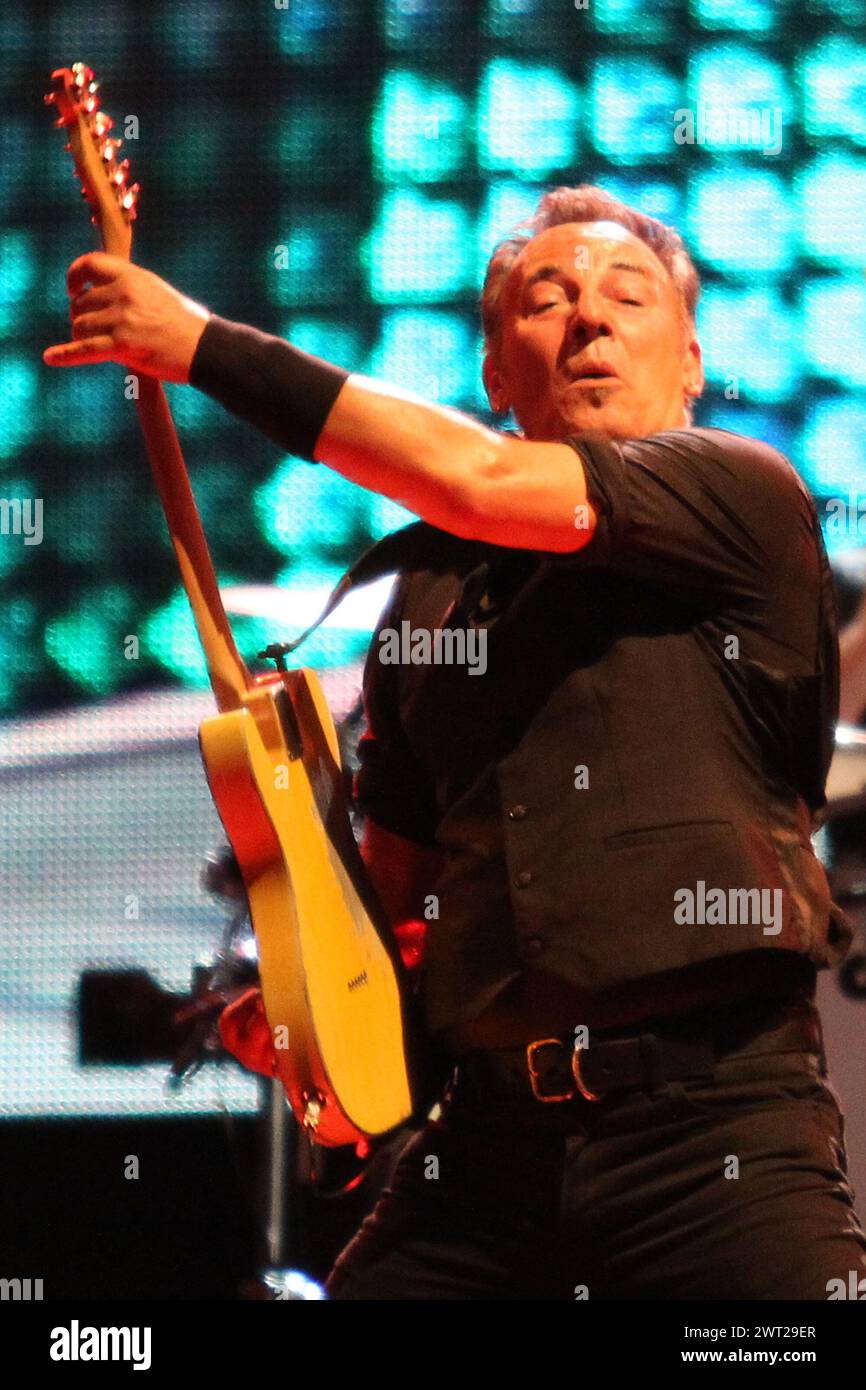 Bruce Springsteen performs on stage during the concert in the main ...