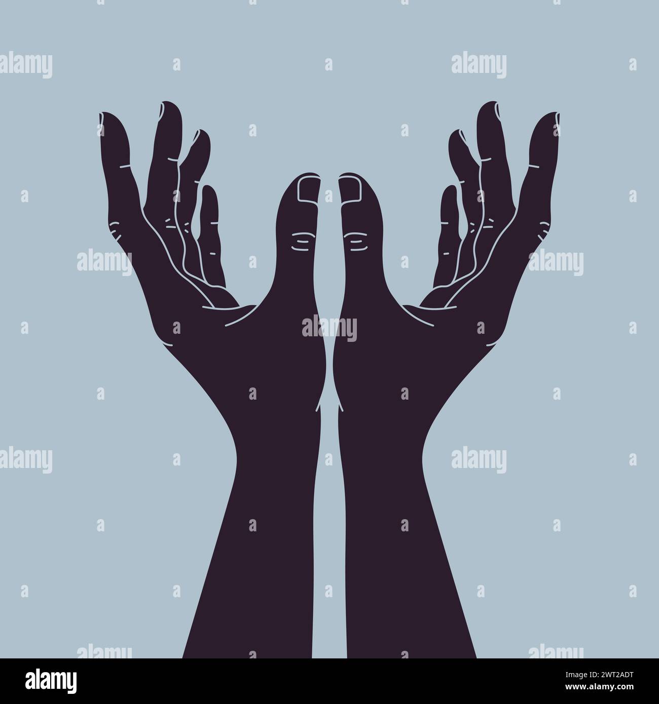 Hand reaching for something Stock Vector Images - Alamy
