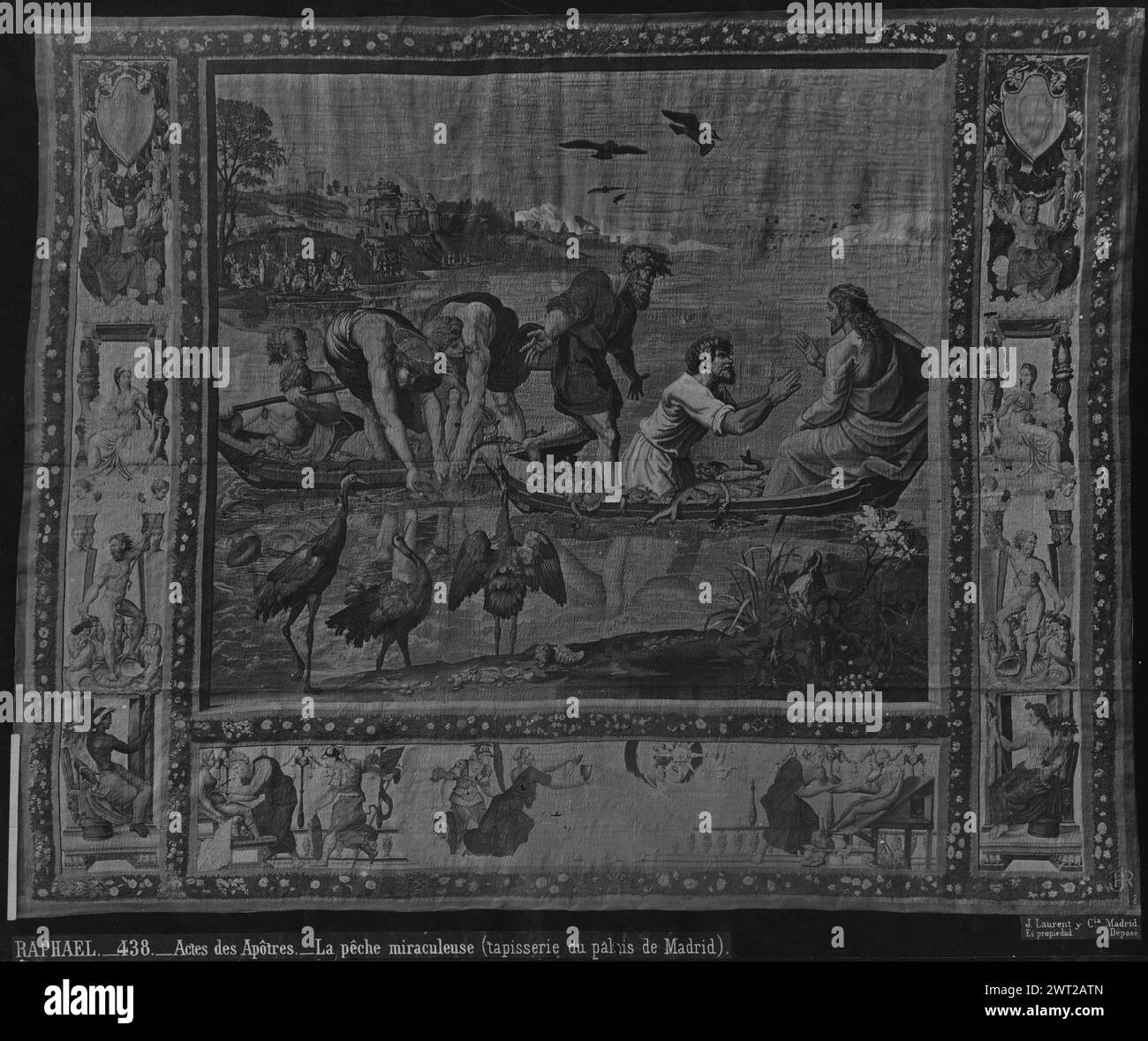 Miraculous draft of fishes (before Resurrection) on Lake of Gennesaret ...