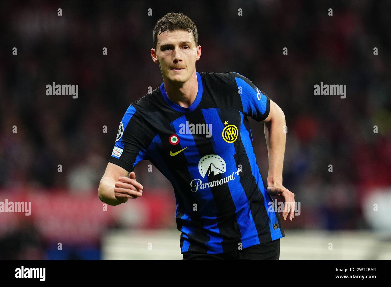 Madrid, Spain. 13th Mar, 2024. Benjamin Pavard of Inter Milan during ...