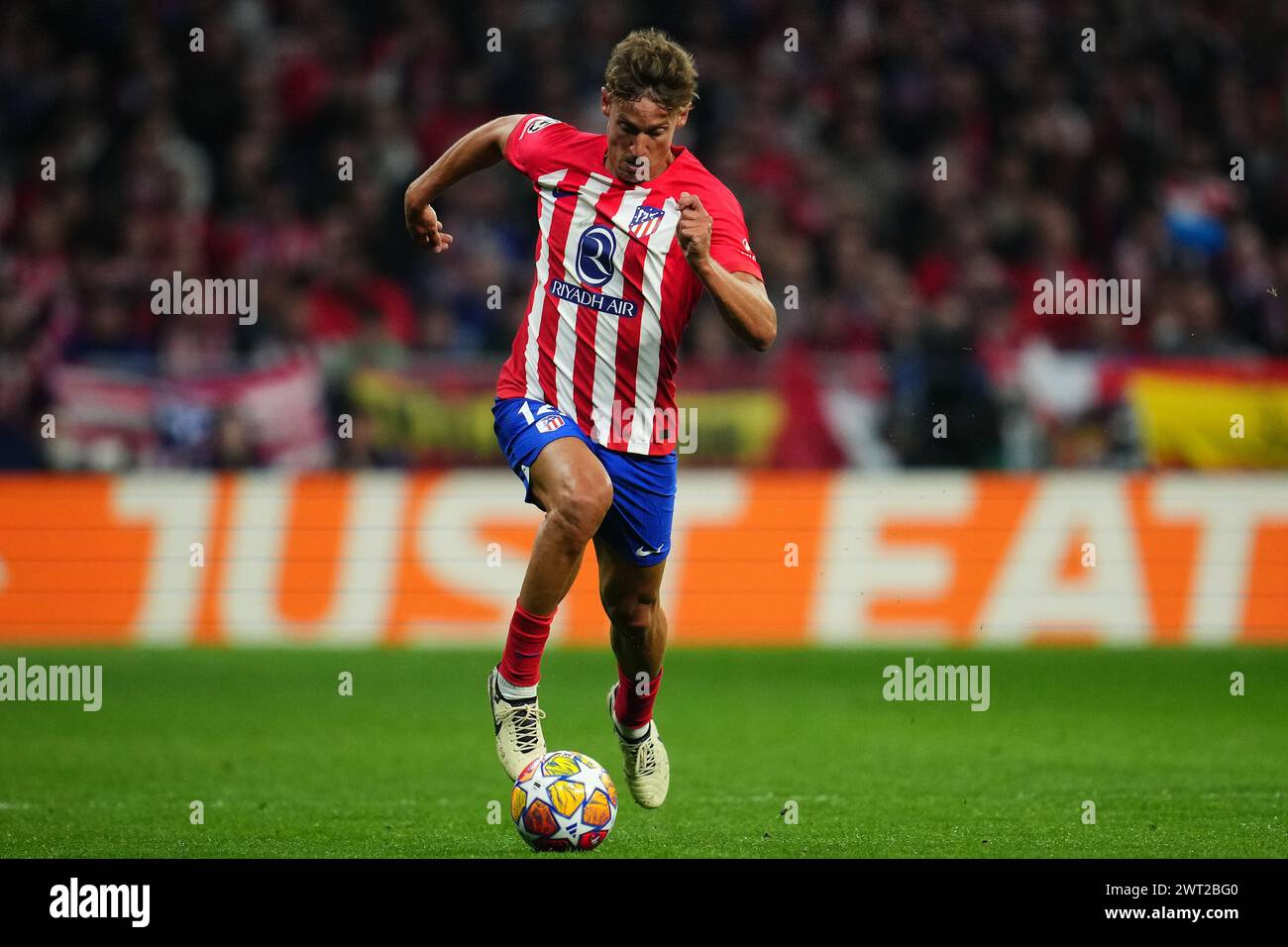 Madrid, Spain. 13th Mar, 2024. Marcos Llorente of Atletico de Madrid ...