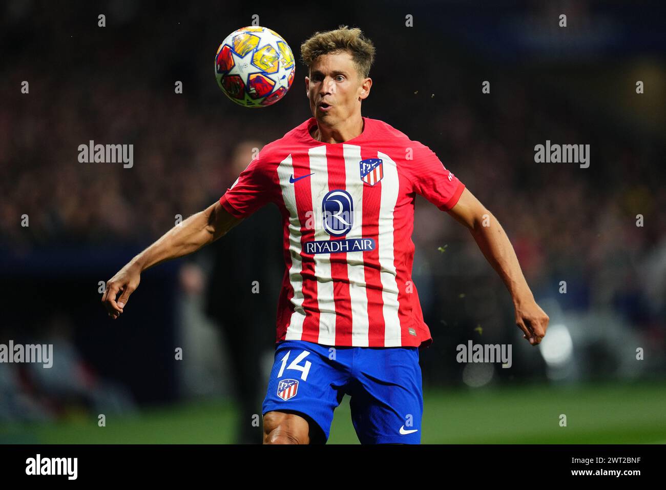 Madrid, Spain. 13th Mar, 2024. Marcos Llorente of Atletico de Madrid ...