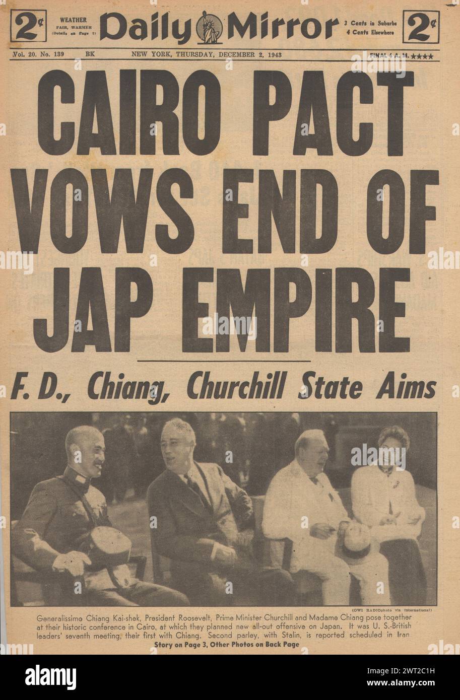 Cairo conference and 1943 hi-res stock photography and images - Alamy