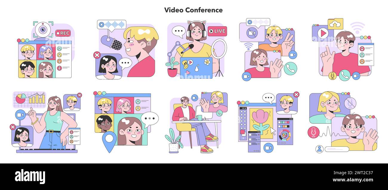 Playful interactions Stock Vector Images - Alamy