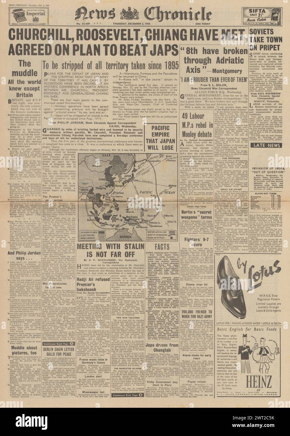 Cairo conference chiang kai shek hi-res stock photography and images ...