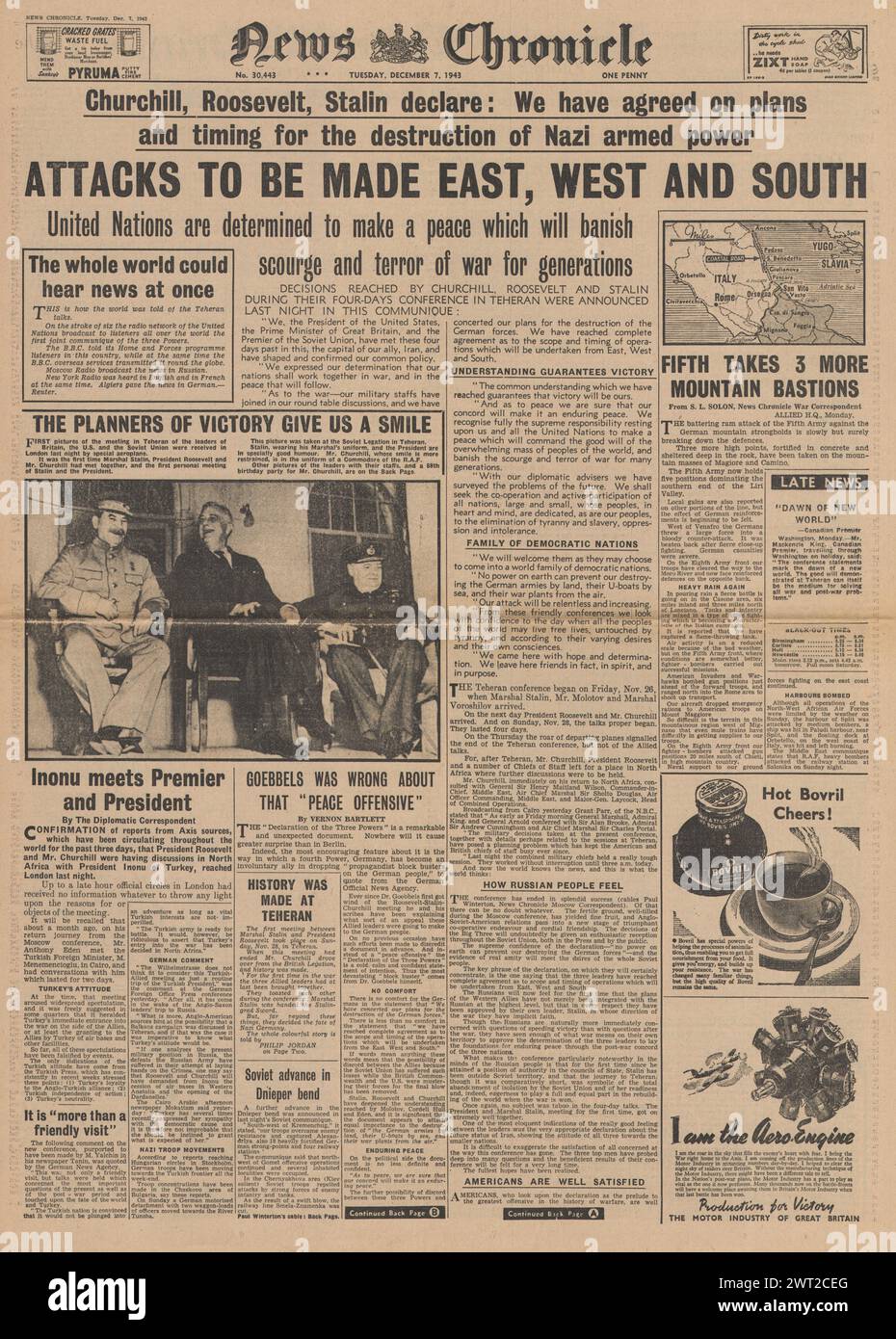 Tehran conference 1943 hi-res stock photography and images - Alamy