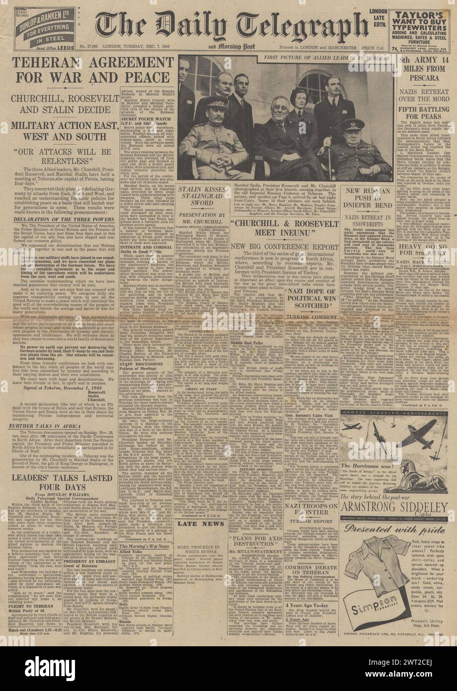 Tehran conference 1943 hi-res stock photography and images - Alamy