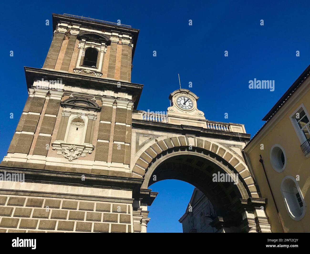 A view of the arch of the Annunciation, a tower of Norman origin ...