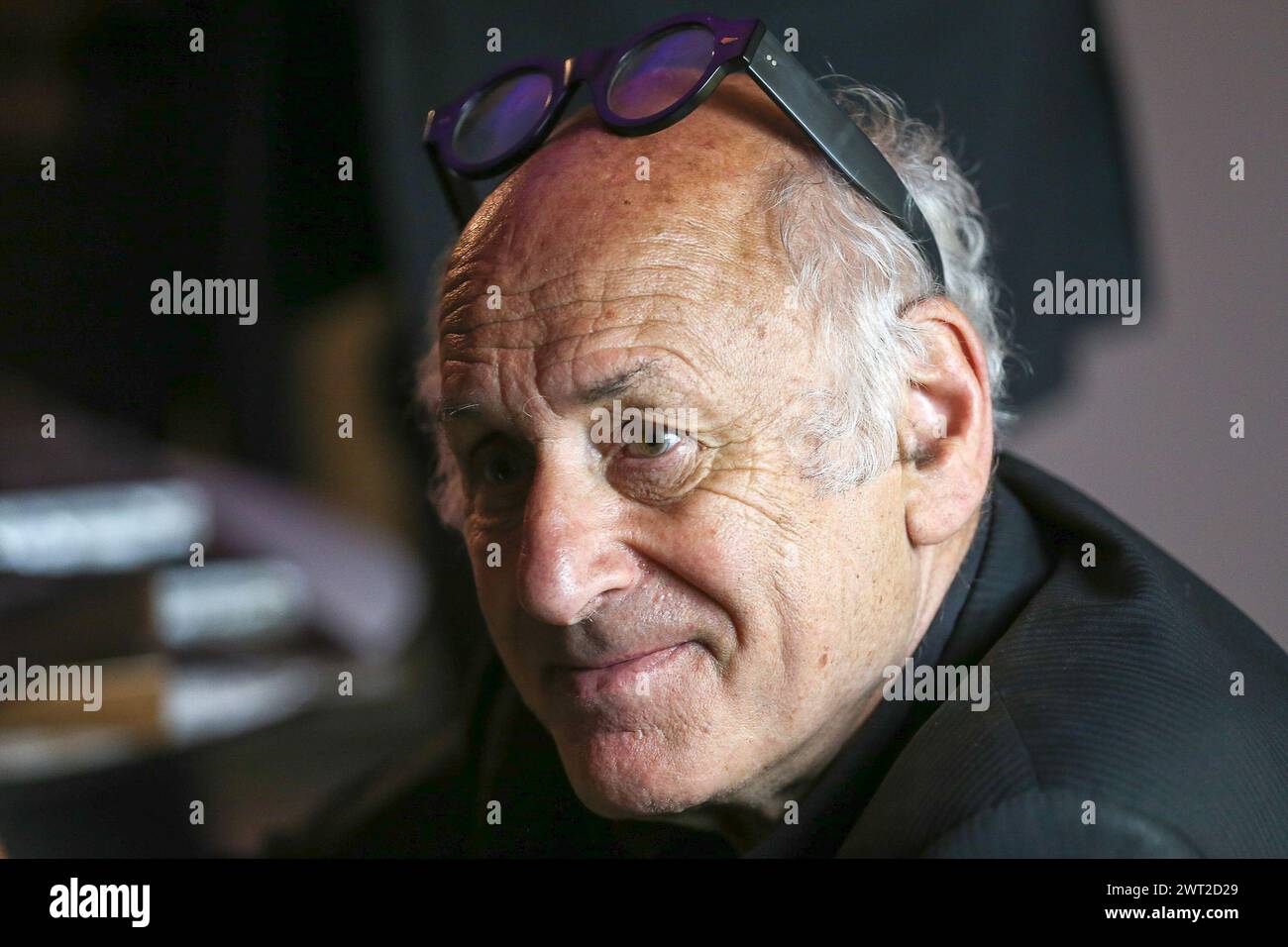 The composer of classical and film music, Michael Nyman, before a ...