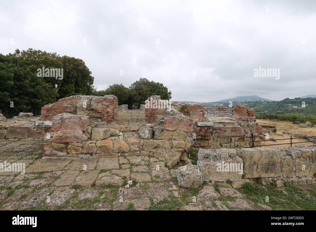 The temple of Apollo, located above the cave of the Sibilla Cumana, the ...