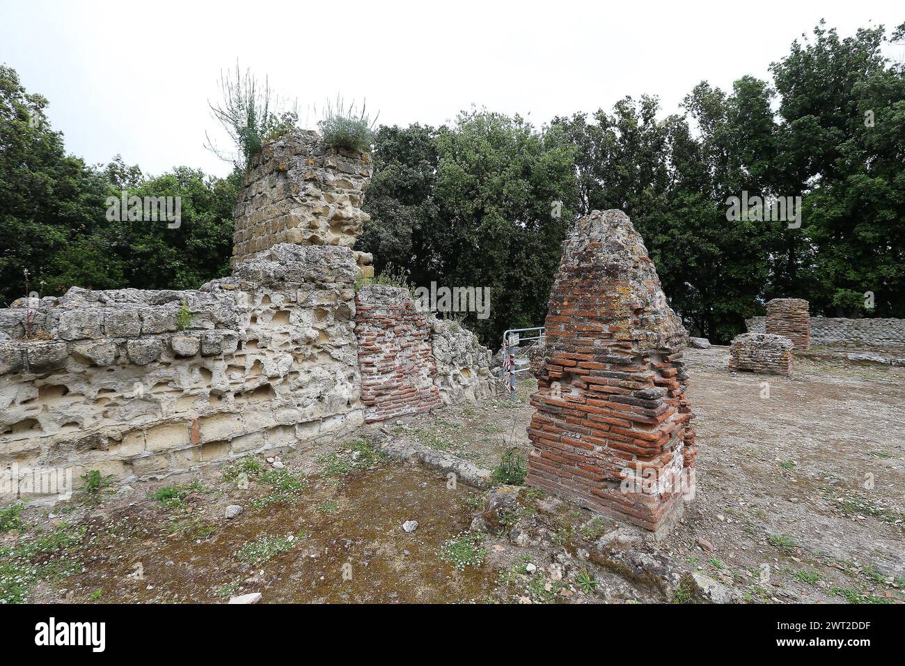 The temple of Jupiter, located above the cave of the Sibilla Cumana ...