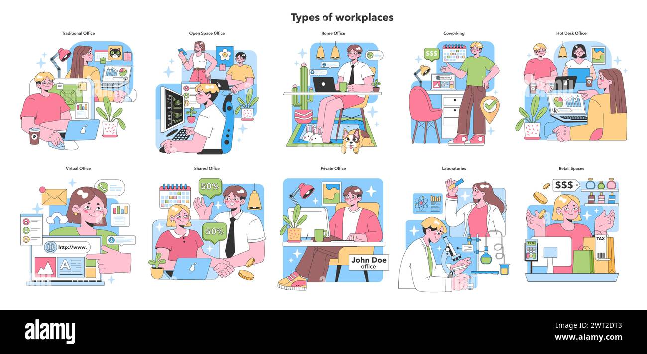 Computer task experiment Stock Vector Images - Alamy