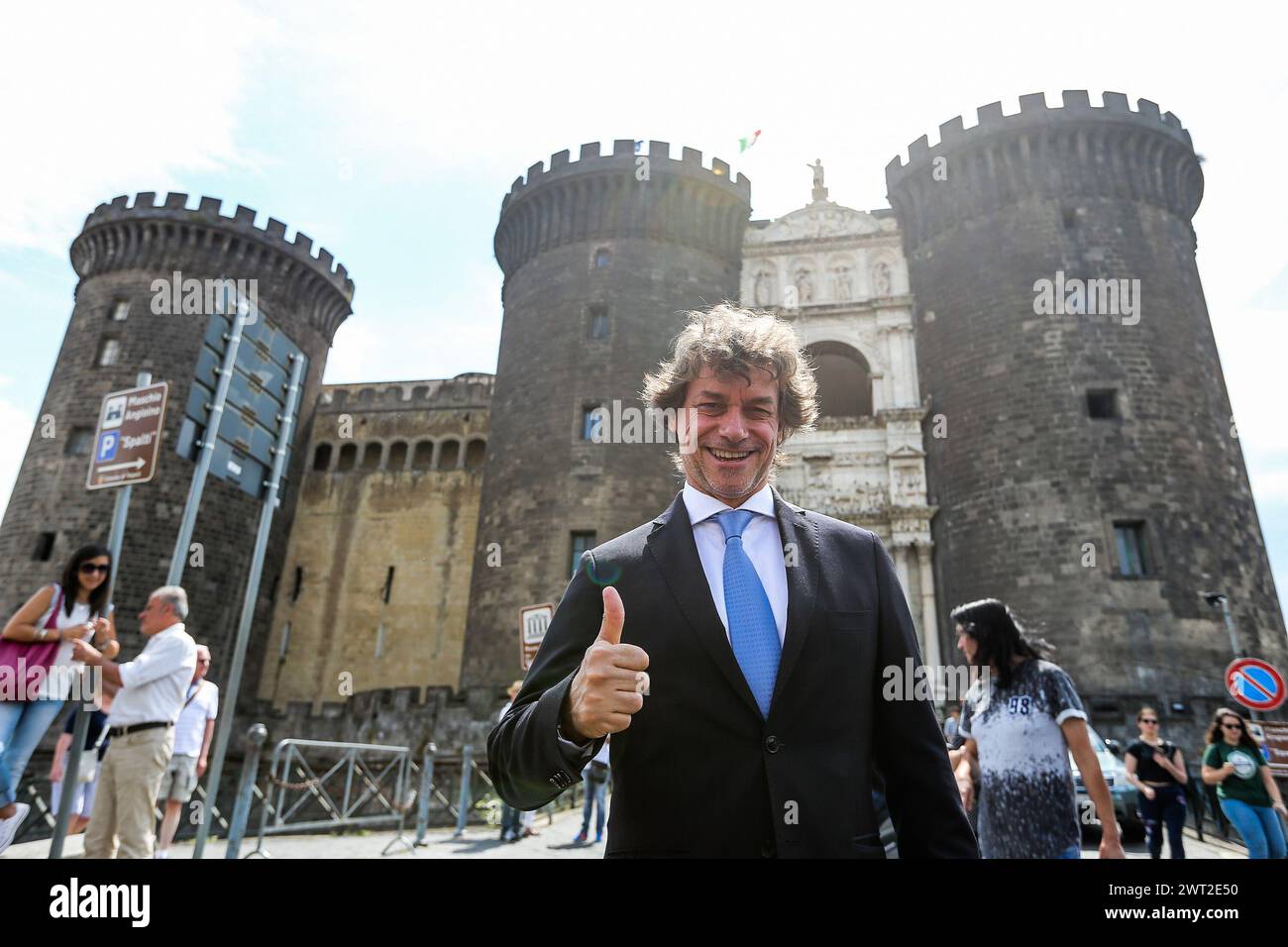 The Italian television host and scientific communicator, Alberto Angela ...