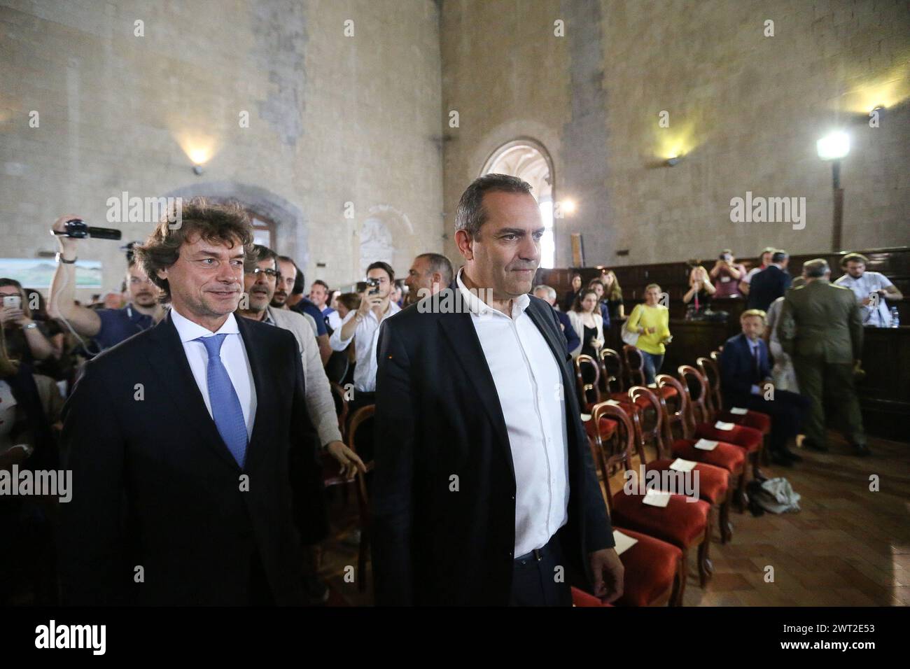 The Italian television host and scientific communicator, Alberto Angela ...