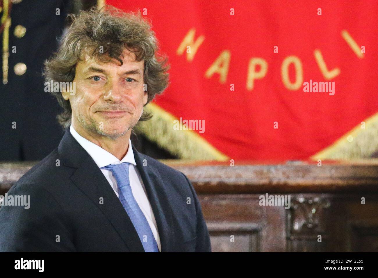 The Italian television host and scientific communicator, Alberto Angela ...