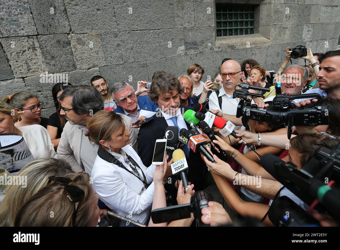 The Italian television host and scientific communicator, Alberto Angela ...
