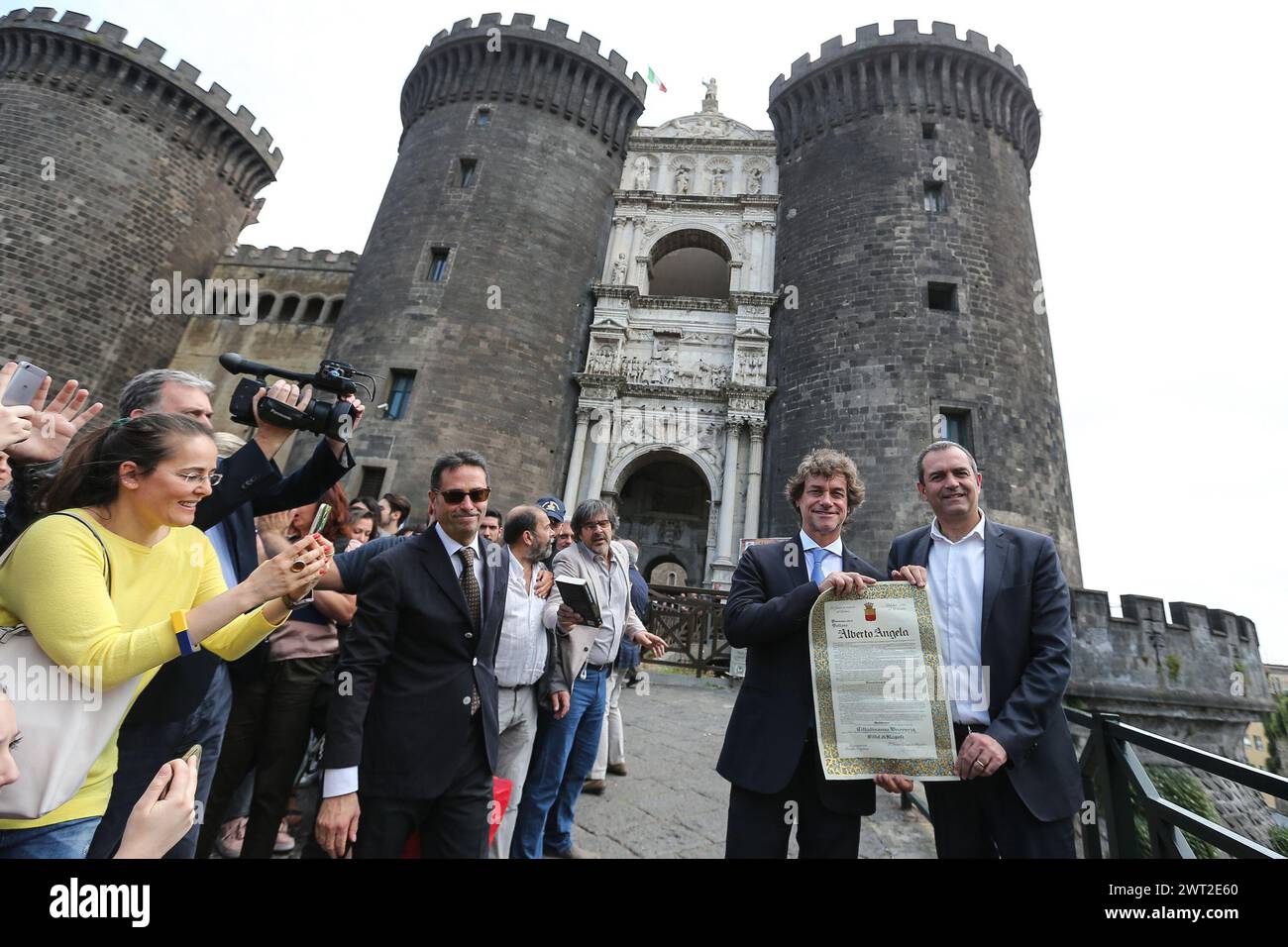 The Italian television host and scientific communicator, Alberto Angela ...
