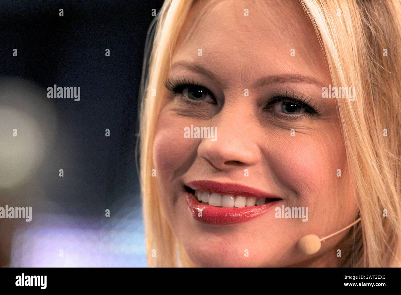 The italian actress and showgirl Anna Falchi, during the RAI TV show ...