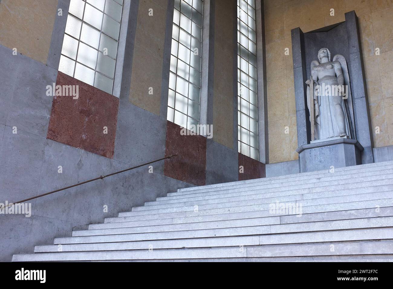 The Statue of Victory, located in the Mutilated House in Naples Stock ...
