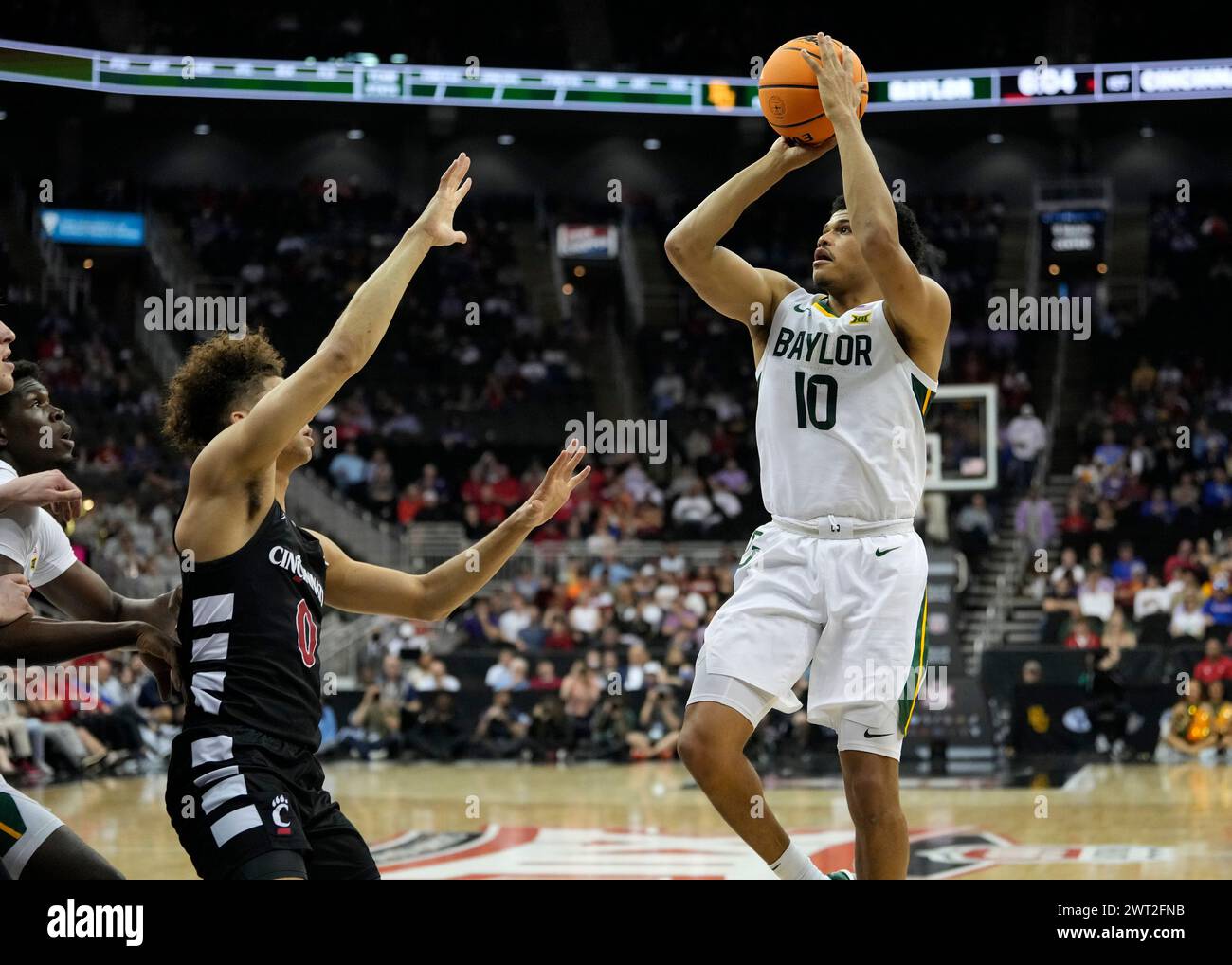 Kansas City, Missouri, MAR 14 2024: Baylor Bears guard RayJ Dennis (10 ...