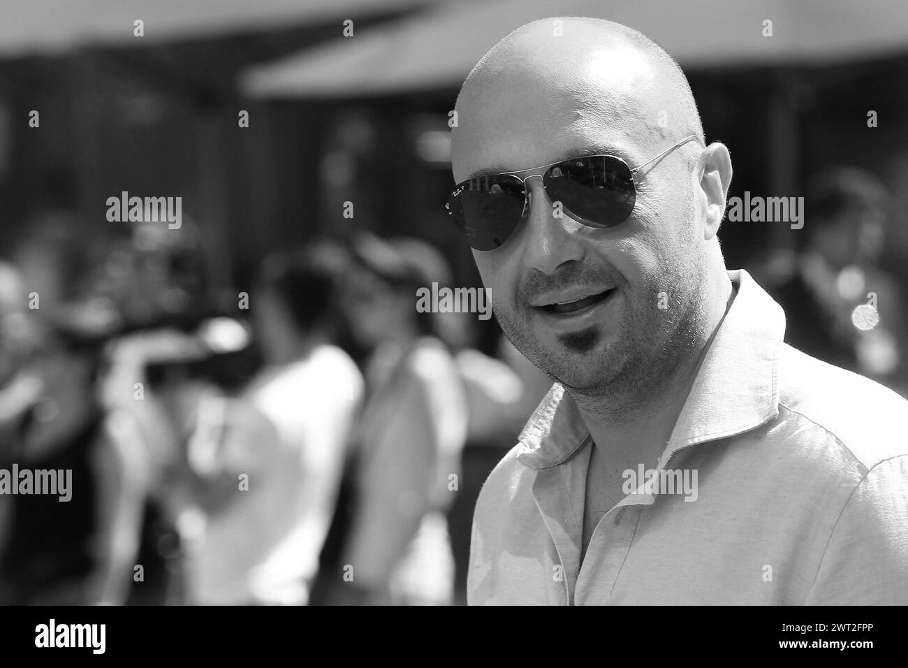 (EDITORS NOTE: Image has been converted to black and white.) The TV ...