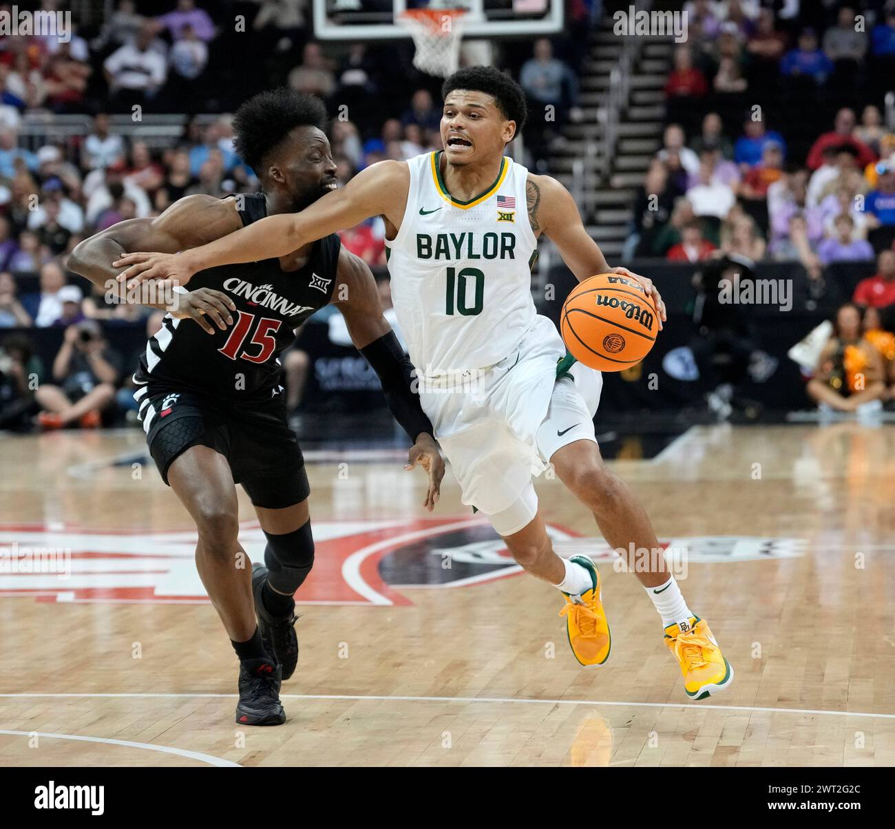 Kansas City, Missouri, MAR 14 2024: Baylor Bears guard RayJ Dennis (10 ...