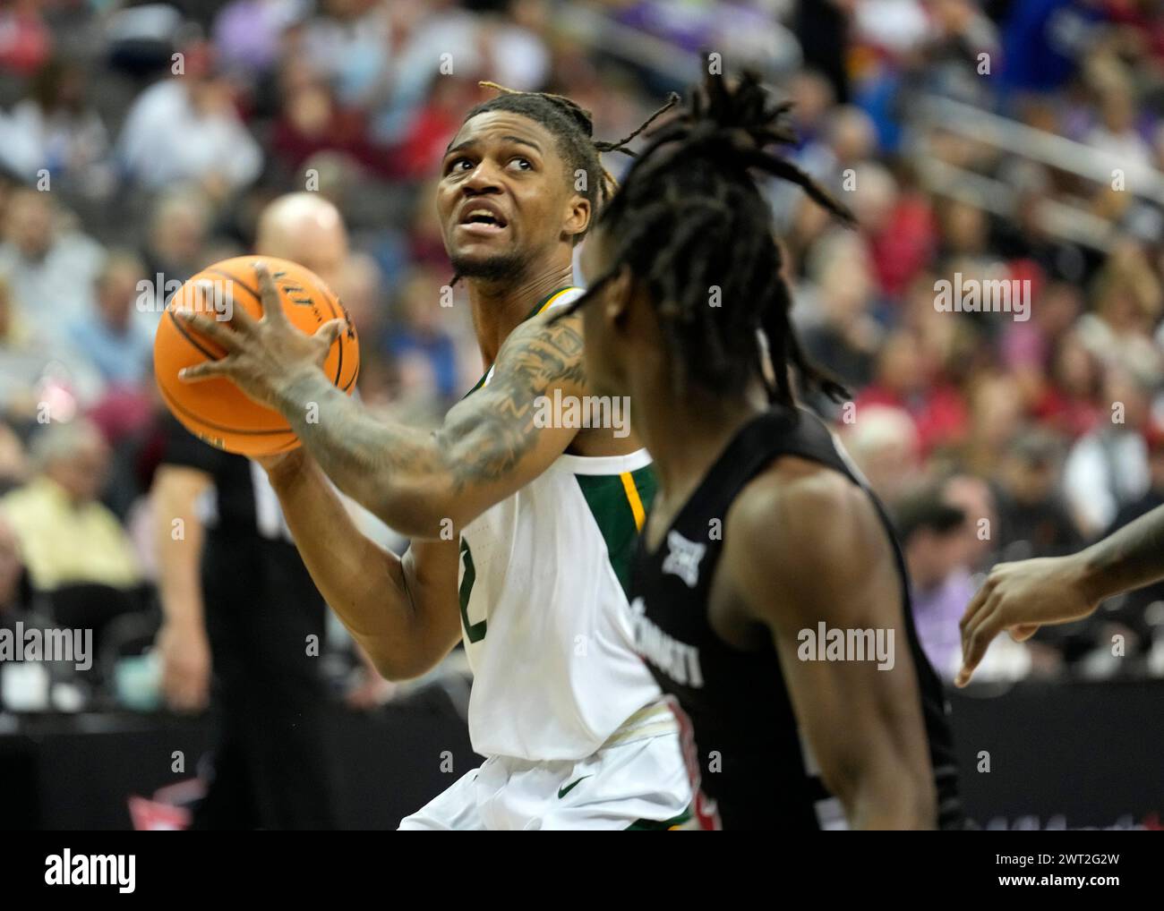 Kansas City, Missouri, MAR 14 2024: Baylor Bears guard Jayden Nunn (2 ...