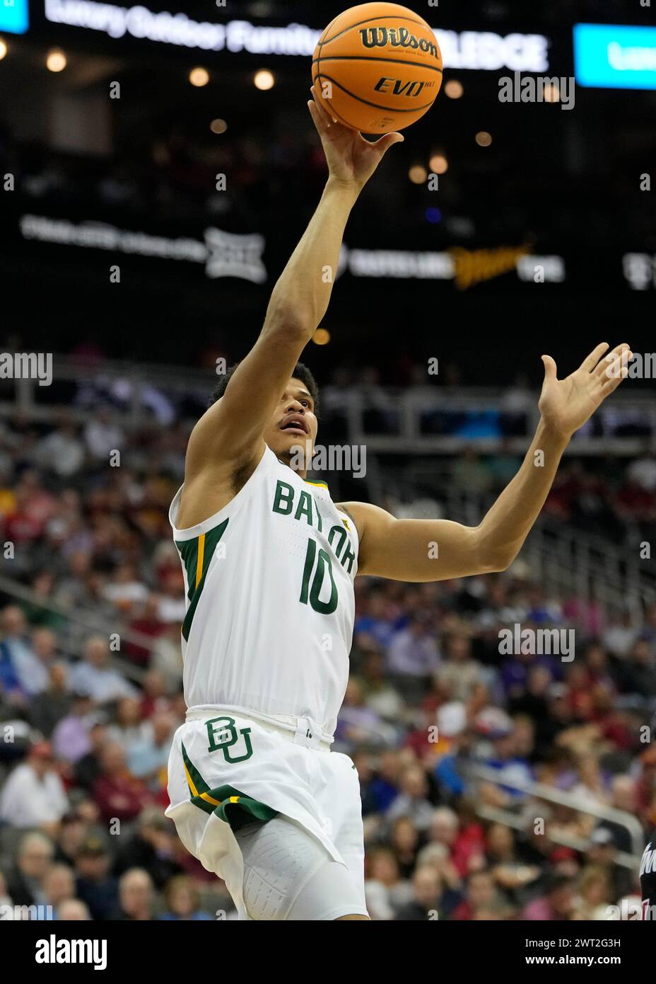 Kansas City, Missouri, MAR 14 2024: Baylor Bears guard RayJ Dennis (10 ...