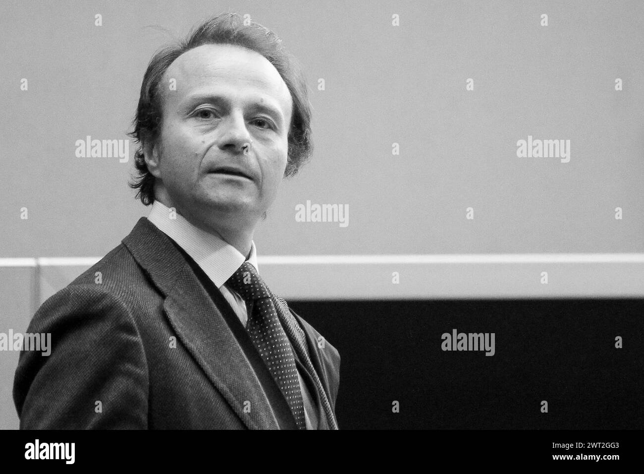 The Italian magistrate and judge Henry John Woodcock, during a court ...