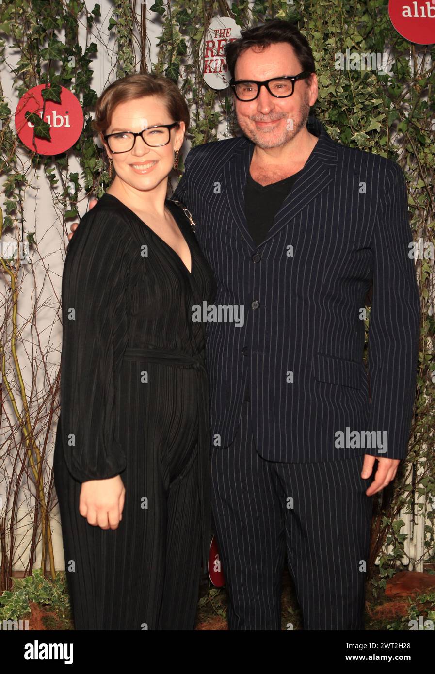 London, UK. Toby Whitehouse and guest at The Red King TV series ...