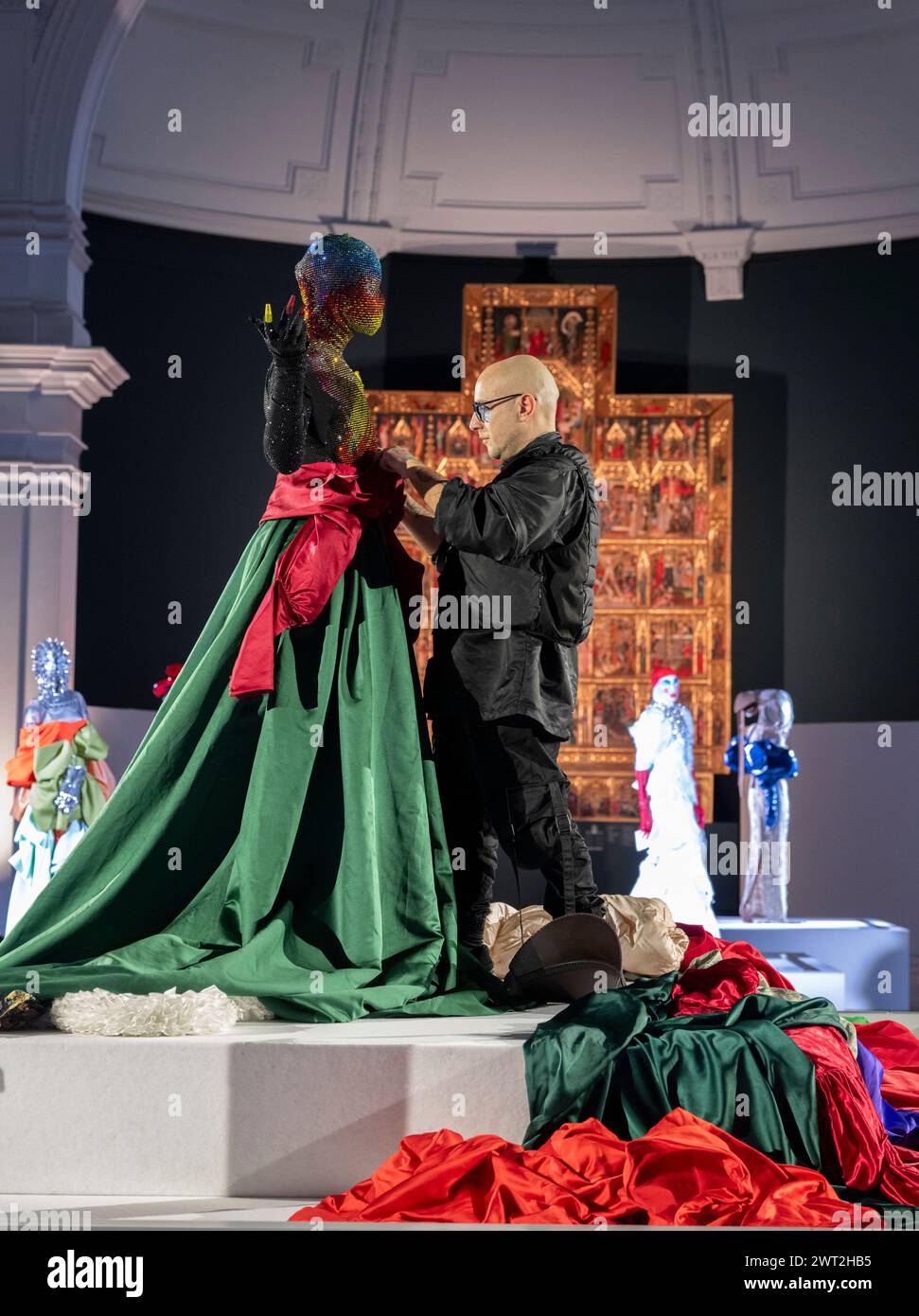 V&A, London, UK. 15th Mar, 2024. Fashion in Motion: Francesco Colucci ...