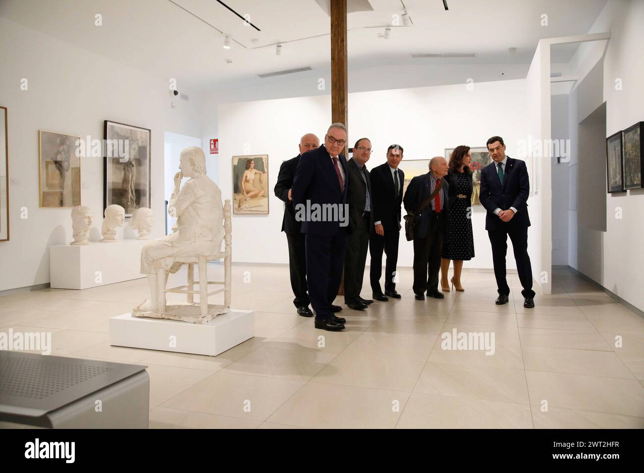The president of the Junta de Andalucía, Juanma Moreno attends the ...