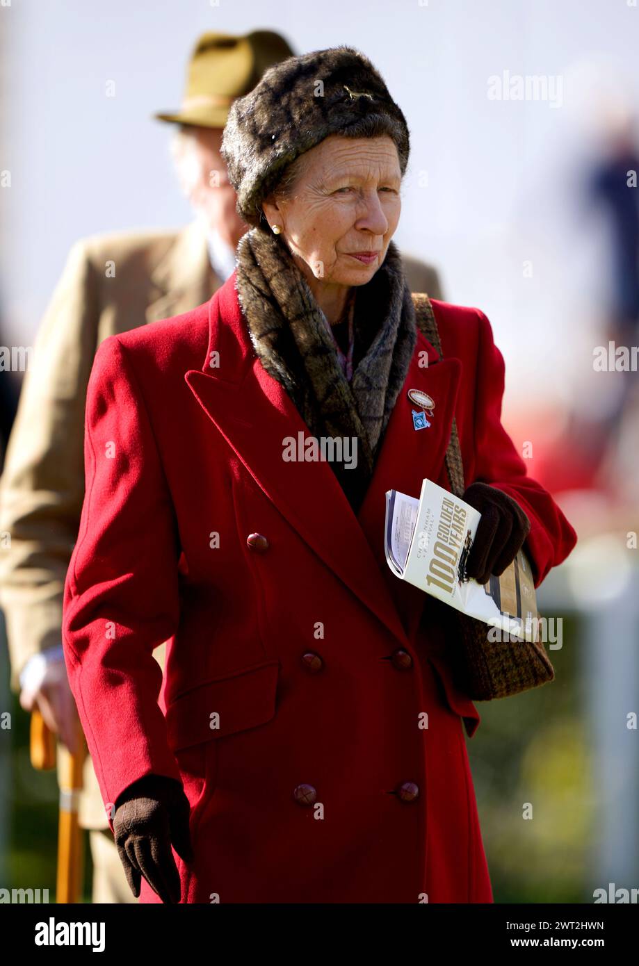 The Princess Royal on day four of the 2024 Cheltenham Festival at ...