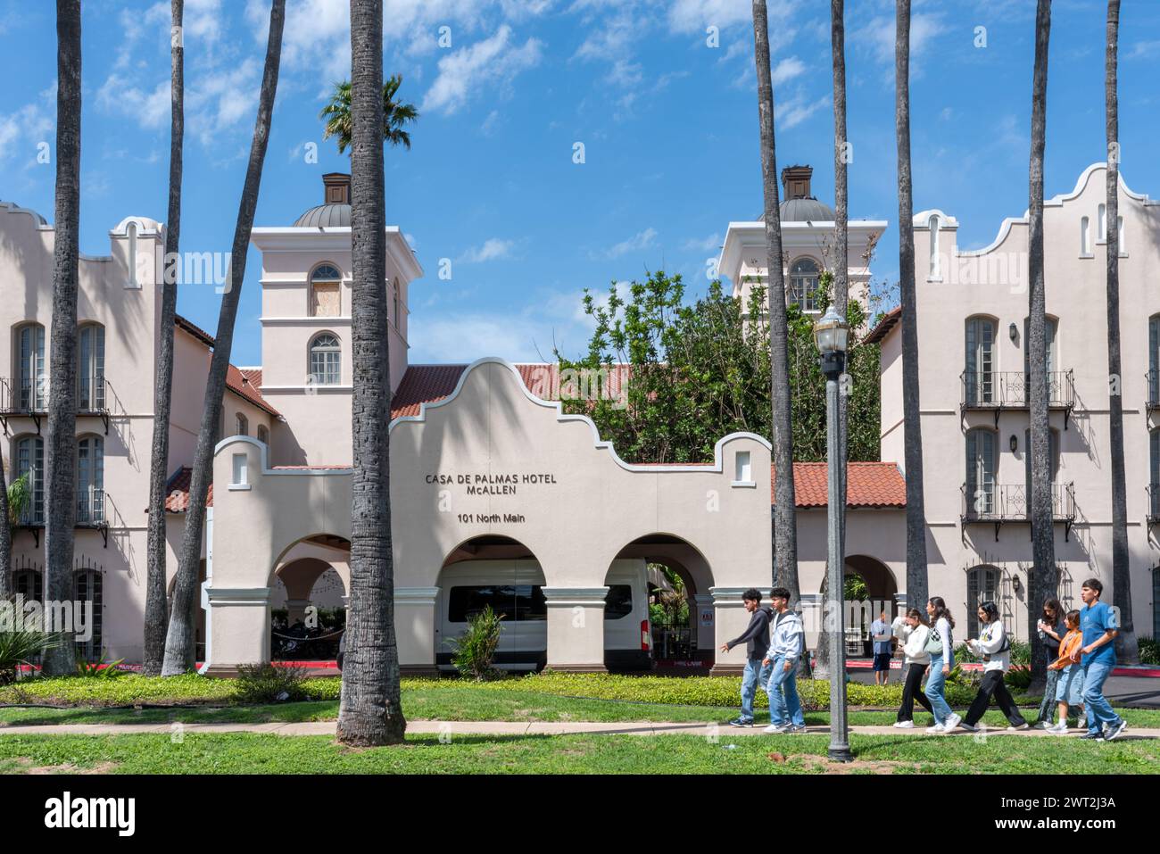 Historic Casa de Palmas Hotel, a Spanish Mission Revival Style,on Main ...