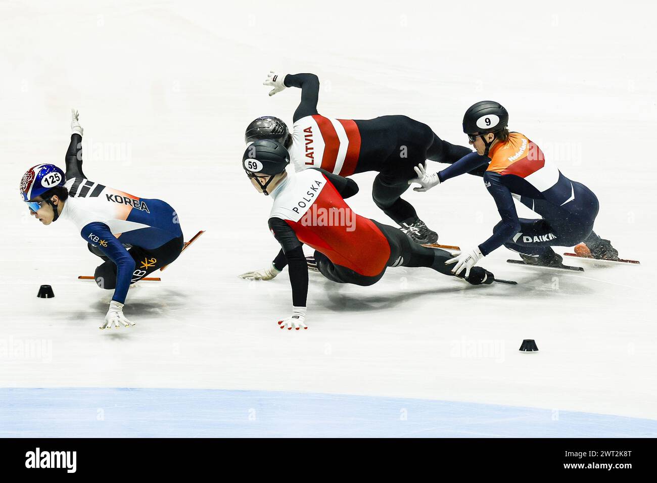 ROTTERDAM - (l-r) Daeheon Hwang (KOR), Michael Niewinski (POL), Roberts ...